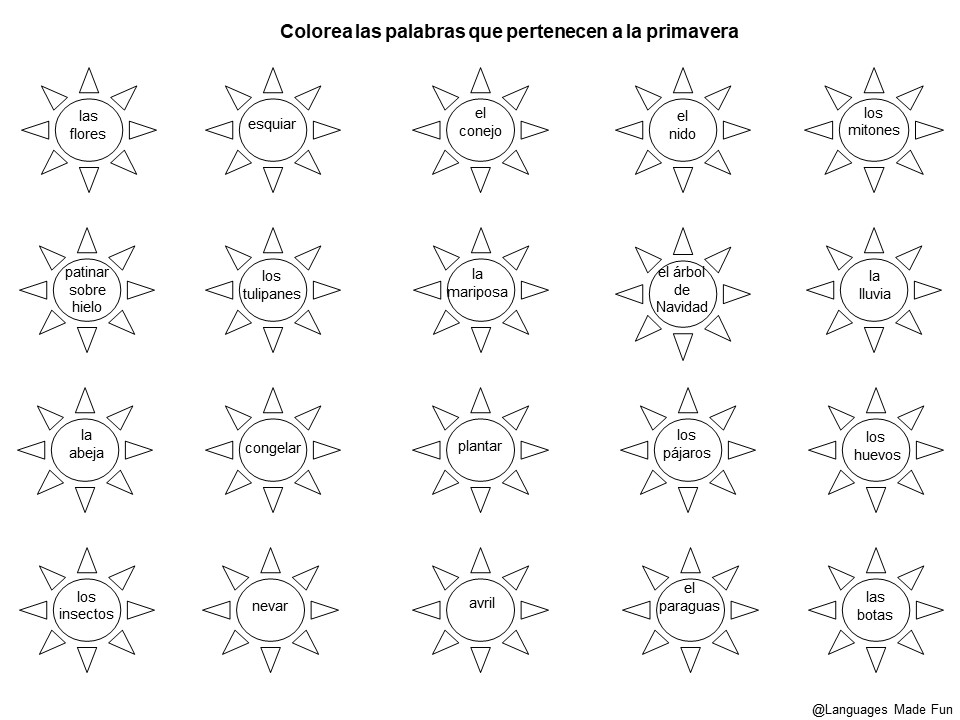 La Primavera - Spanish Spring Worksheets | Made By Teachers