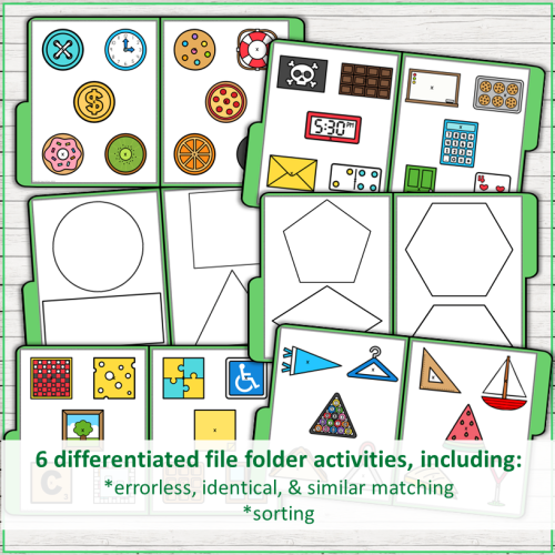 2D Shapes Adapted Books File Folders and Clip Cards Adapted Resources ...