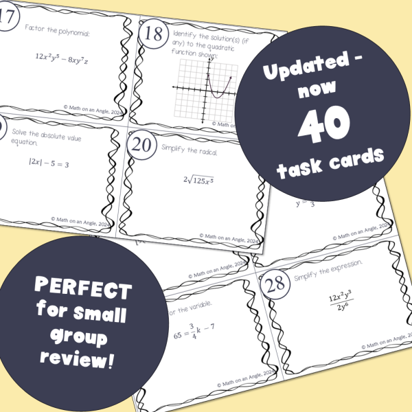 EOC Algebra 1 Review - Made By Teachers