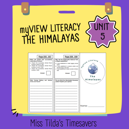 The Himalayas - myView Literacy 4 | Made By Teachers