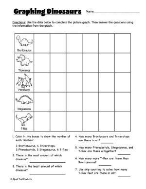 Grade 2 MATH Worksheets | Dinosaur Theme - Made By Teachers