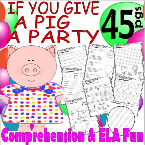 If You Give a Pig a Party Read Aloud Book Study Companion Reading ...