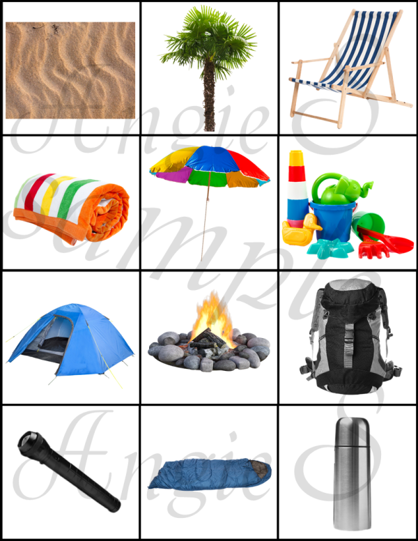 Summer Speech Therapy Activity Category Sorting Sped Autism What ...