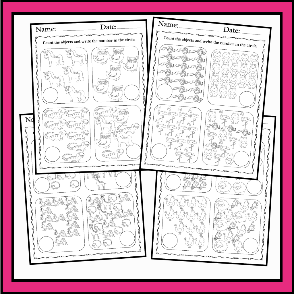Preschool Counting Numbers 0-20 Free, Printable Activity Worksheet ...