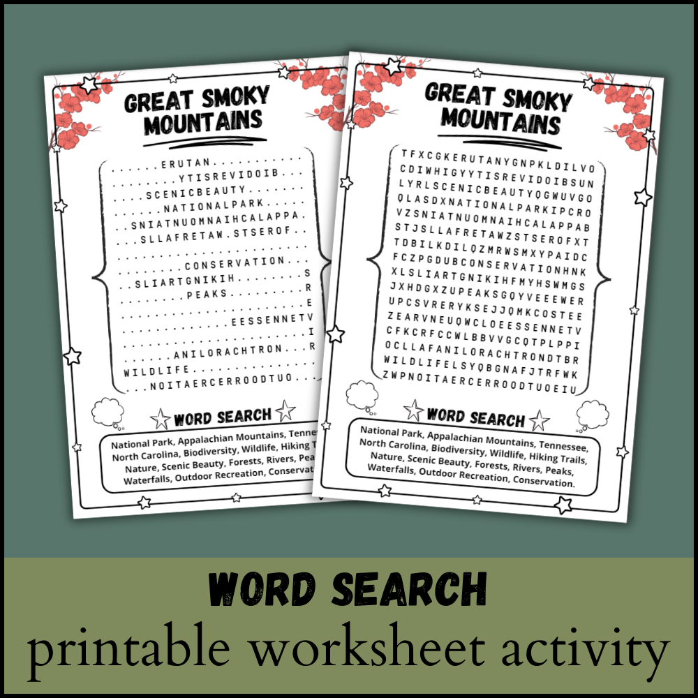 Winter Camping : Word search puzzle worksheet activity | Made By Teachers