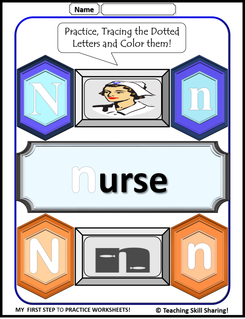 Alphabet Letter Worksheets Pre-writing: Trace, and Color More! | Made ...