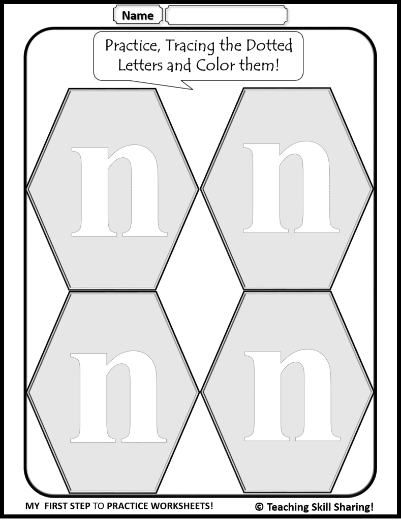 Alphabet Letter Worksheets Pre-writing: Trace, and Color More! | Made ...