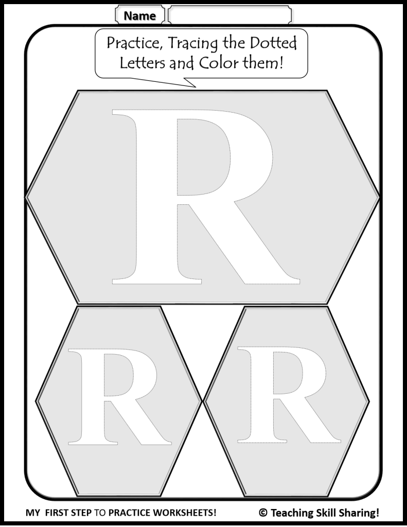Alphabet Letter Worksheets Pre-writing: Trace, and Color More! | Made ...