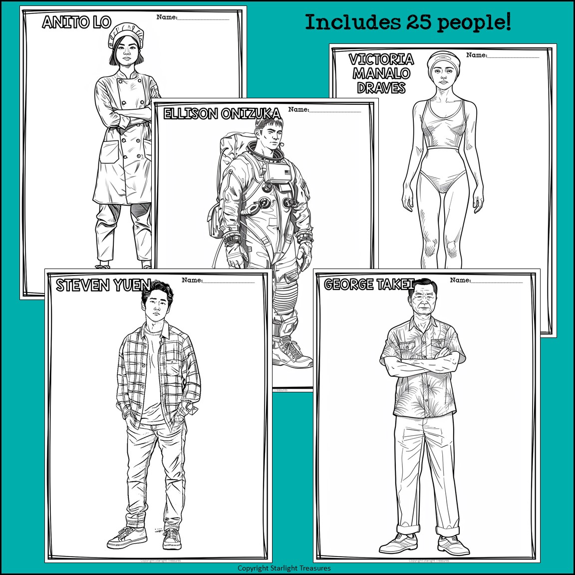 Asian American Pacific Islanders Research Posters, Coloring - Research ...
