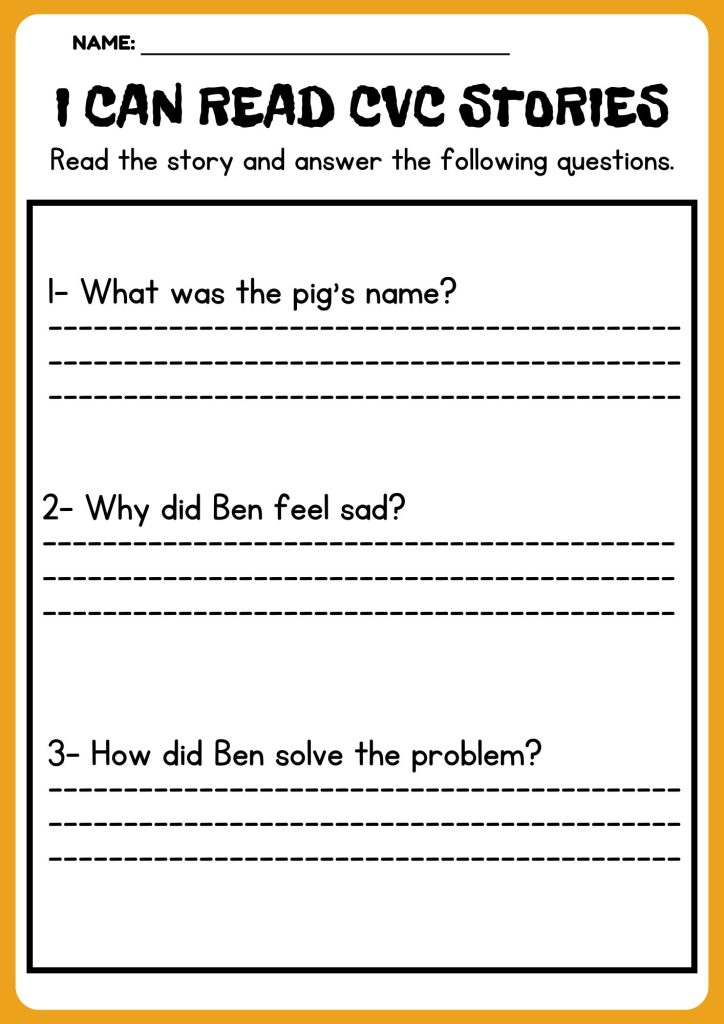 "CVC Decodable Short Stories" Worksheet - Decodable Readers | Made By ...