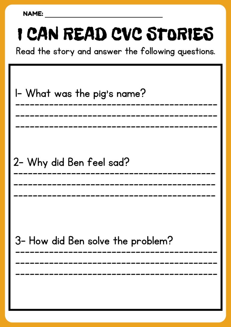 "CVC Decodable Short Stories" Worksheet - Decodable Readers | Made By ...