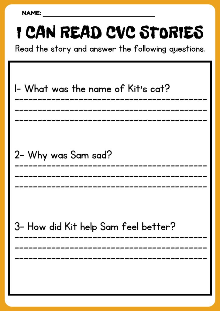 "CVC Decodable Short Stories" Worksheet - Decodable Readers | Made By ...