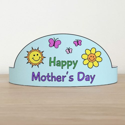Happy Mother’s Day Paper Crown Headband Mom Hat Craft Gift - Made By ...