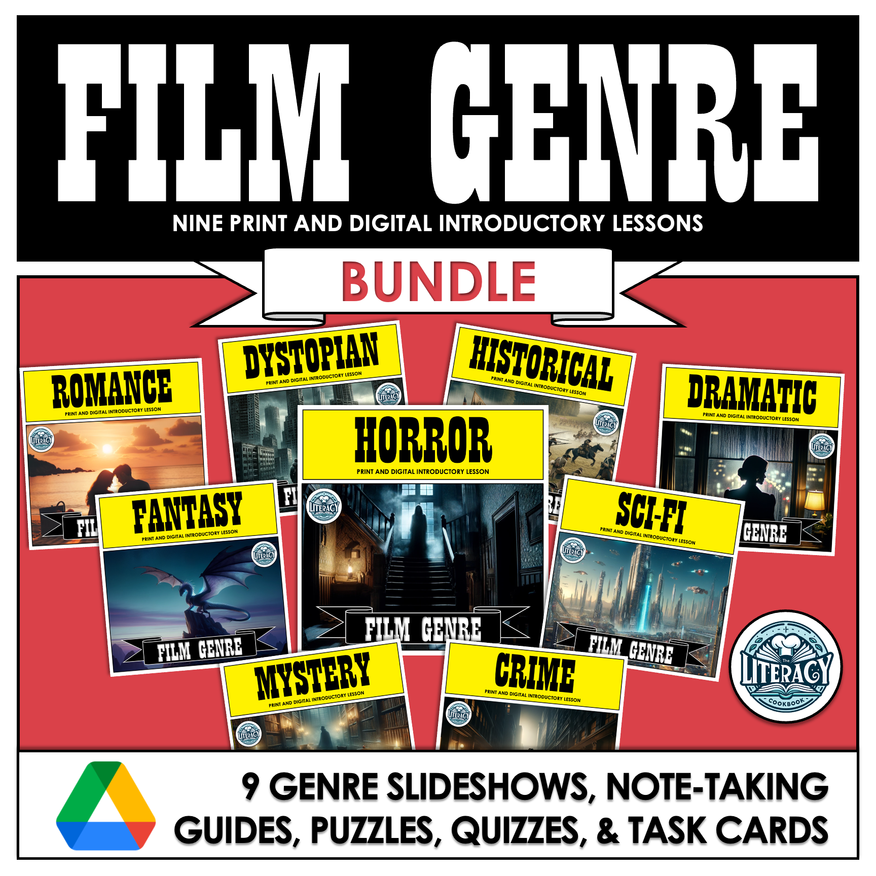 Film Genres - Introductory Lessons - 9 Different Movie Genres - Print ...