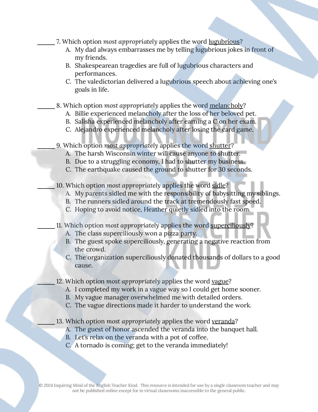 "Games at Twilight" by Anita Desai Quiz, Close Reading, and Vocabulary ...