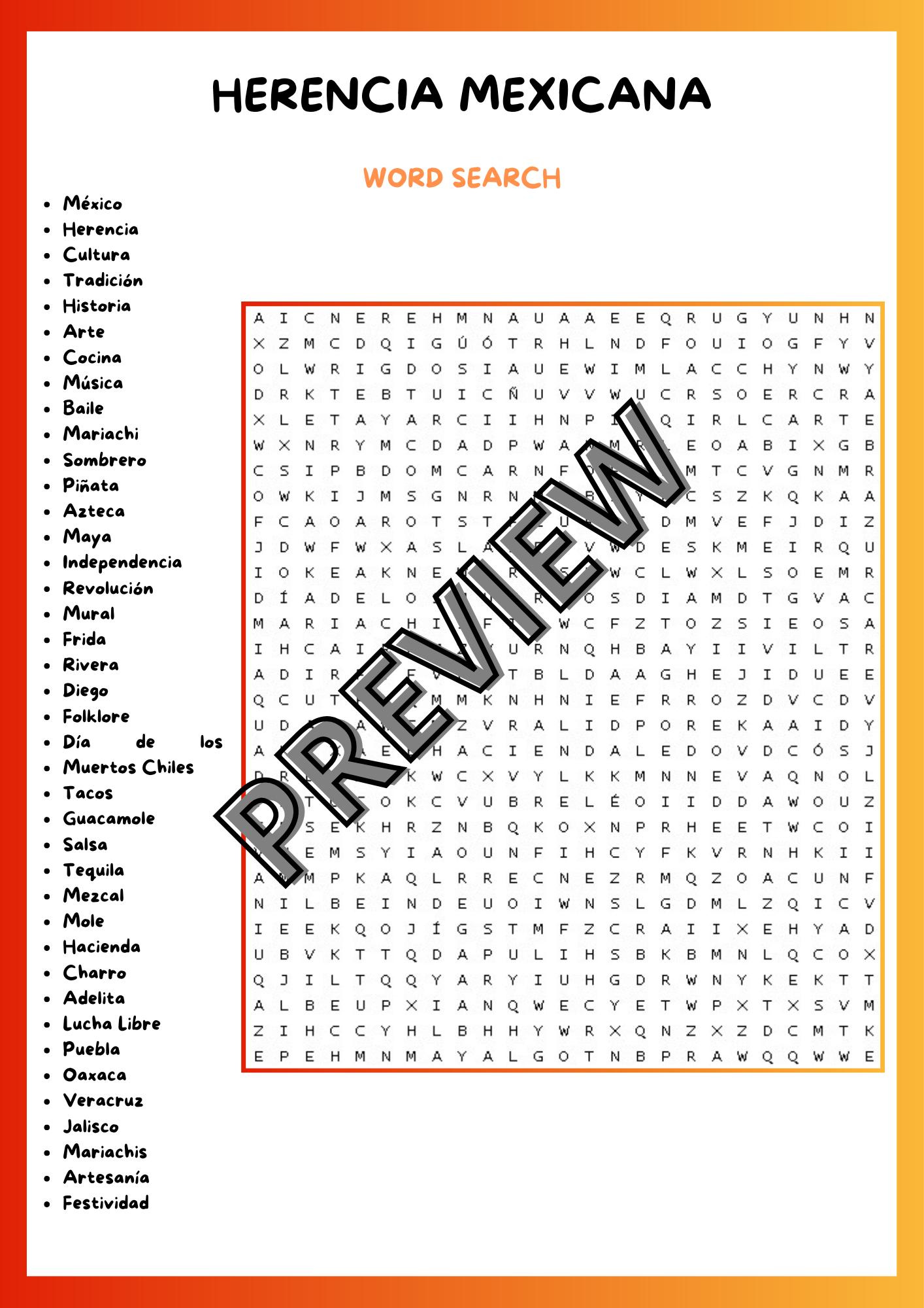 Spanish Skeleton & Bones Word Search Puzzle Activity Worksheet | Made ...