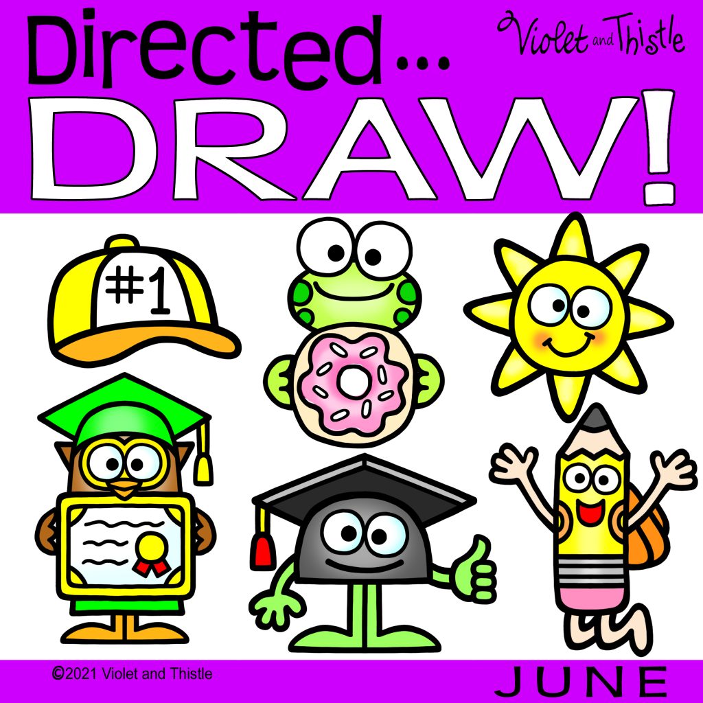 Directed Drawing BUNDLE Summer June July August Back to School How to ...