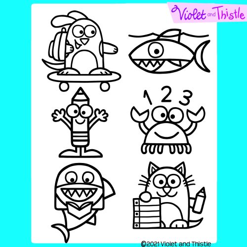 Directed Drawing BUNDLE Summer June July August Back to School How to ...