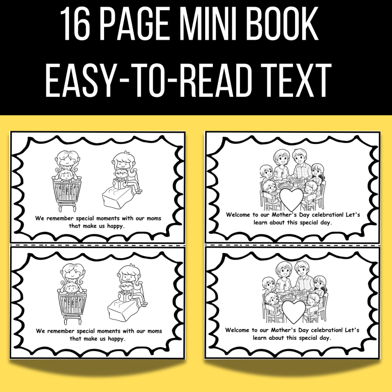 Mother's Day Emergent Reader Mini Book - Mother's Day Activities - Made ...