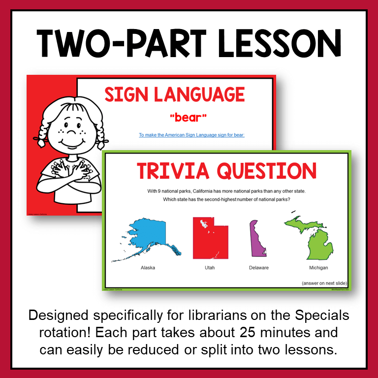 California Library Lesson - California State Study - US States | Made ...