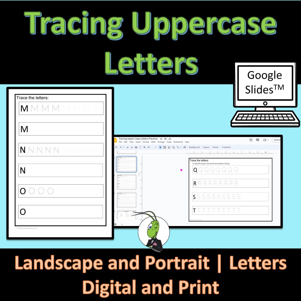 Tracing Uppercase Letters Worksheet PreK Digital and Printable - Made ...