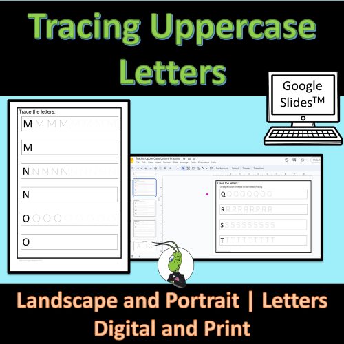 Tracing Uppercase Letters Worksheet PreK Digital and Printable - Made ...