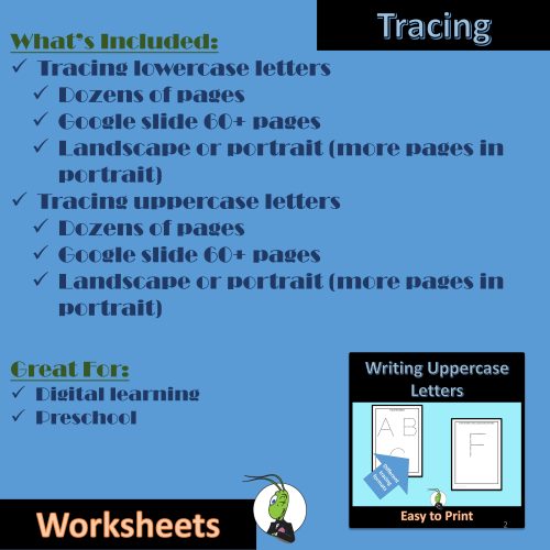 Tracing Lowercase and Uppercase Letters Prek Bundle | Early Childhood ...
