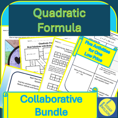 Quadratic Formula Collaborative Bundle | Made By Teachers