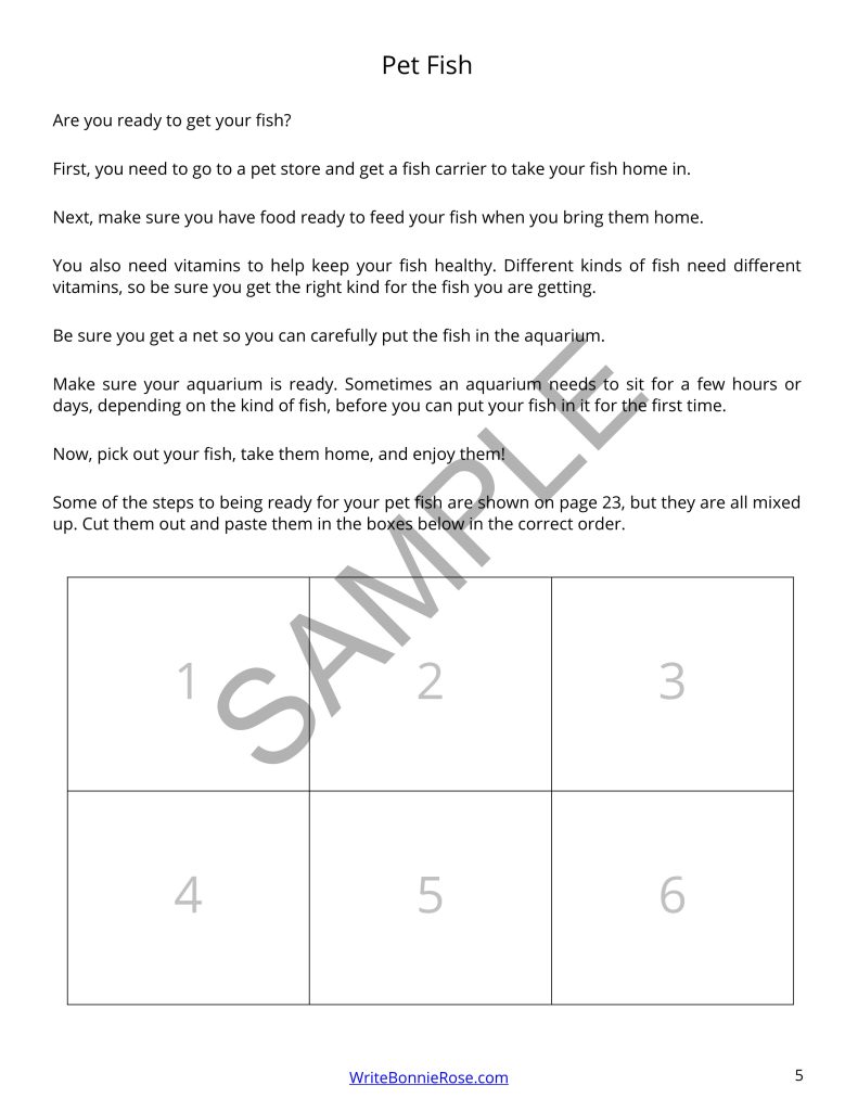 Pet Sequencing Cut & Paste | Made By Teachers
