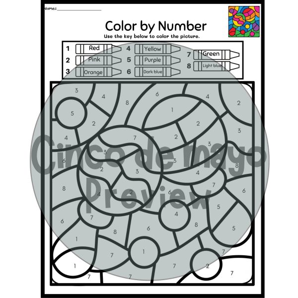 Cinco de Mayo Reading Comprehension Activity | Color By Numbers - Made ...