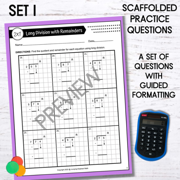 Long Division 2 Digit by 1 Digit With Remainders Google Slides and ...