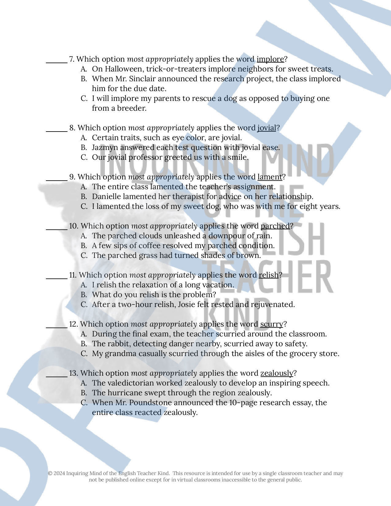 "Clever Gretel" by the Brothers Grimm Vocabulary Games for High School ...