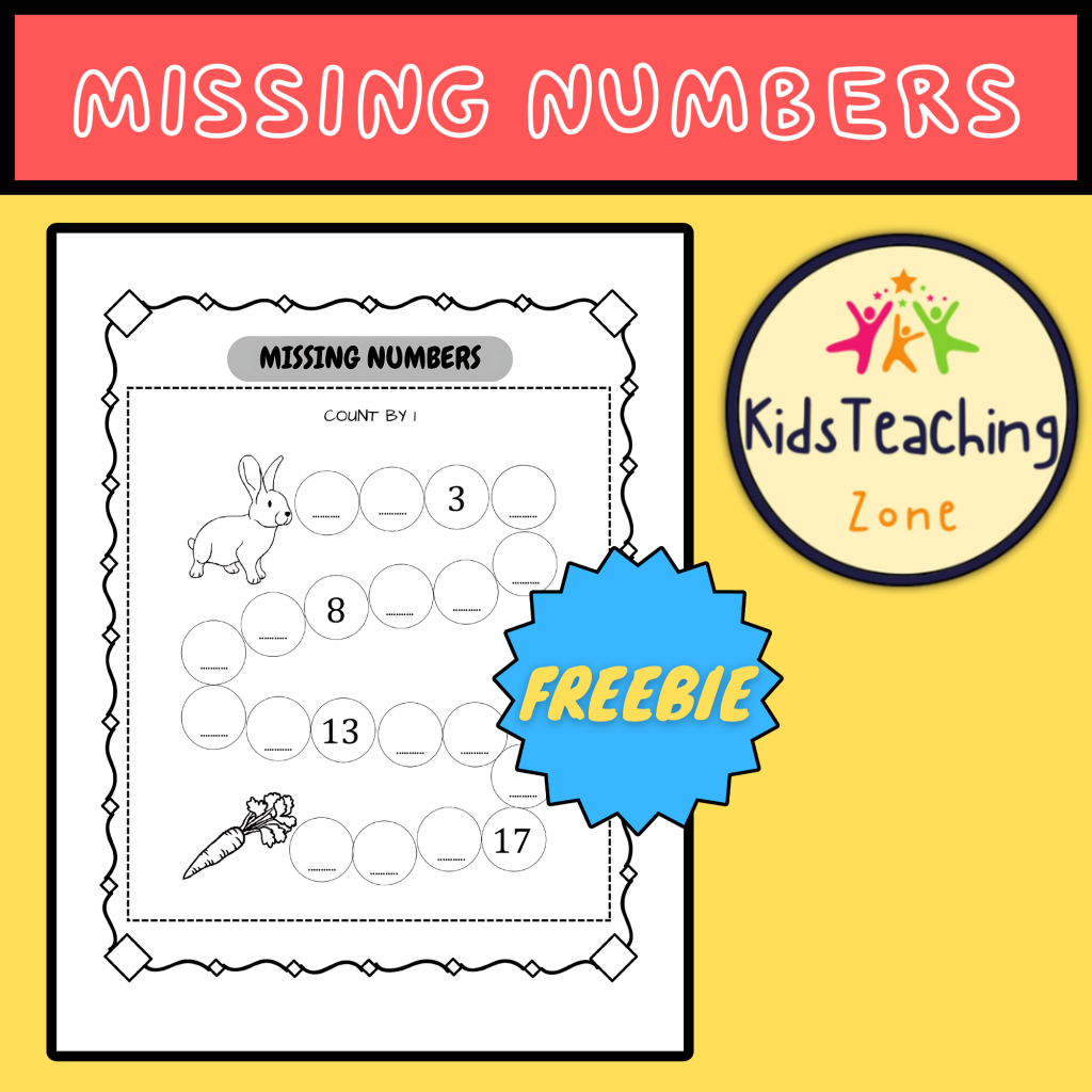 Fill in The Missing Numbers - Math Worksheets Practice | Made By Teachers