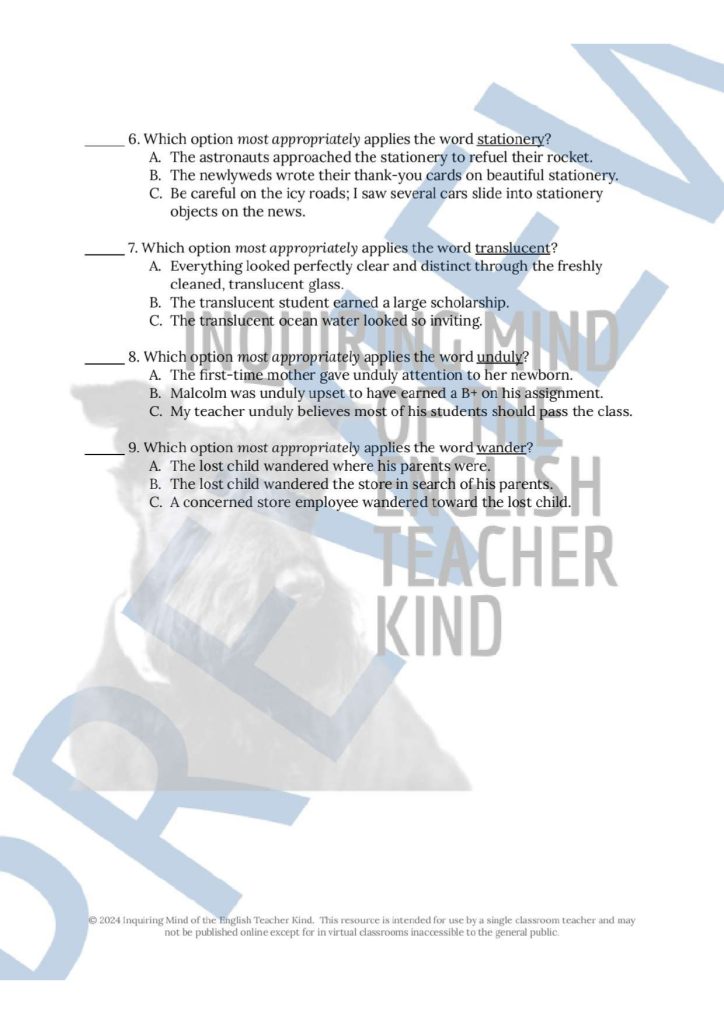 Short Stories by Shirley Jackson Quizzes, Worksheets, and Vocabulary ...