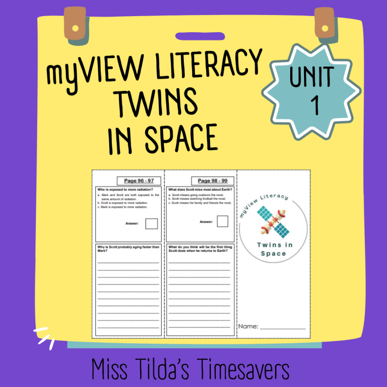 Twins in Space - myView Literacy 4 - Made By Teachers