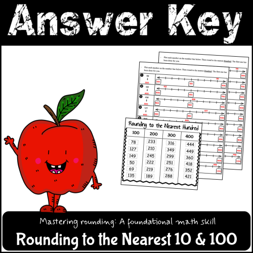 Rounding to the Nearest Ten and Hundred Worksheets: Write, Color by ...