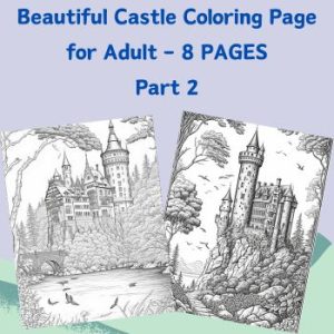 Beautiful Castles Coloring Book Pages For Adults - Part 2 | Made By ...