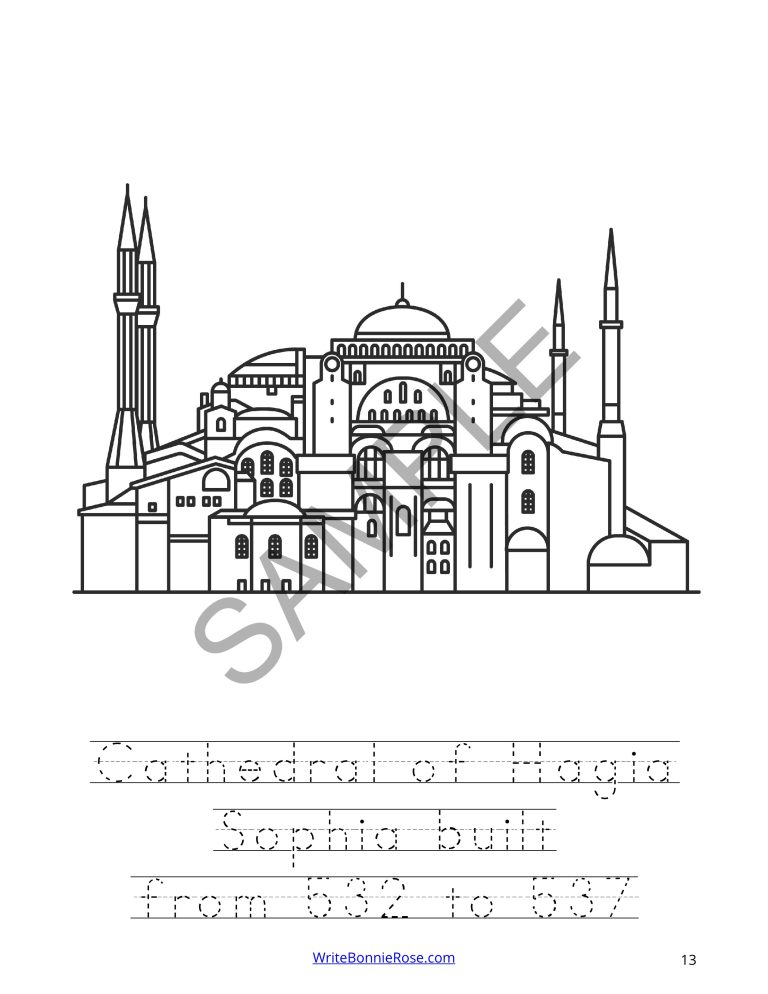 Byzantine Empire Coloring Book-Level A - Made By Teachers