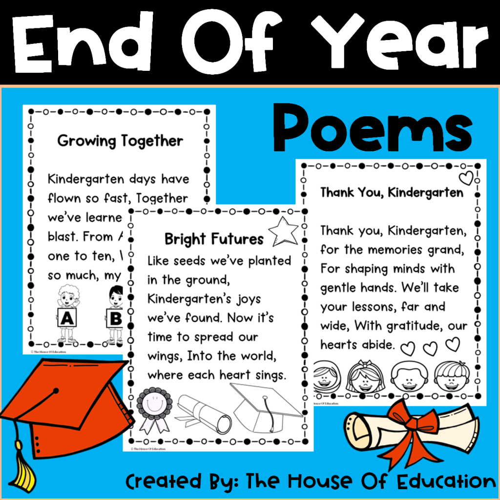 End of the Year Poem from the Teacher to kindergarten Student - Made By ...