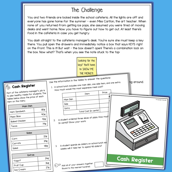 Escape Room End of Year ESCAPE THE SCHOOL 3rd Grade Math Review ...