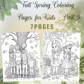 Bundle - Full Spring Coloring Pages For Kids | Made By Teachers
