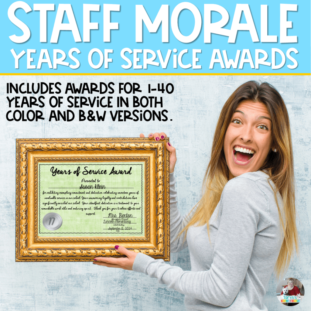 Staff Morale | Staff Appreciation | Years of Service Certificates ...