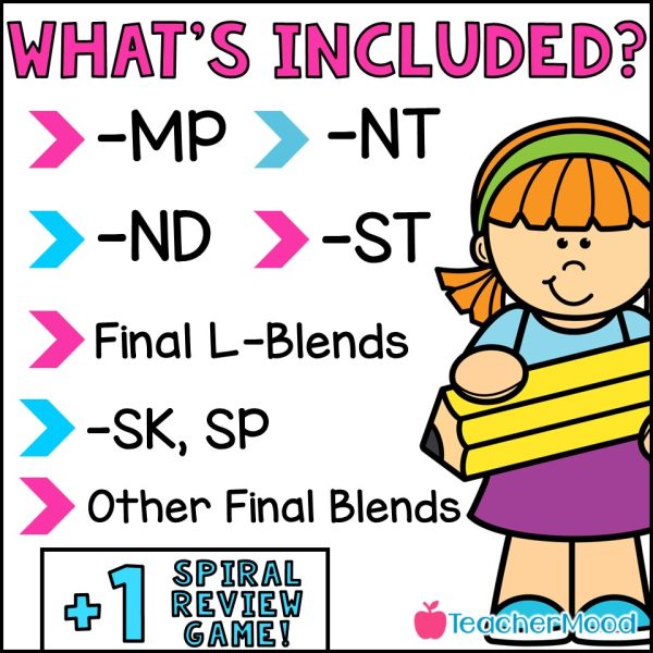 Go Fish Card Game | Ending Final Blends | Phonics Review | Literacy ...