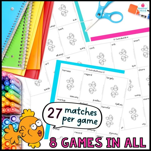 Go Fish Card Game | R Controlled Vowels | Phonics Review | Literacy ...