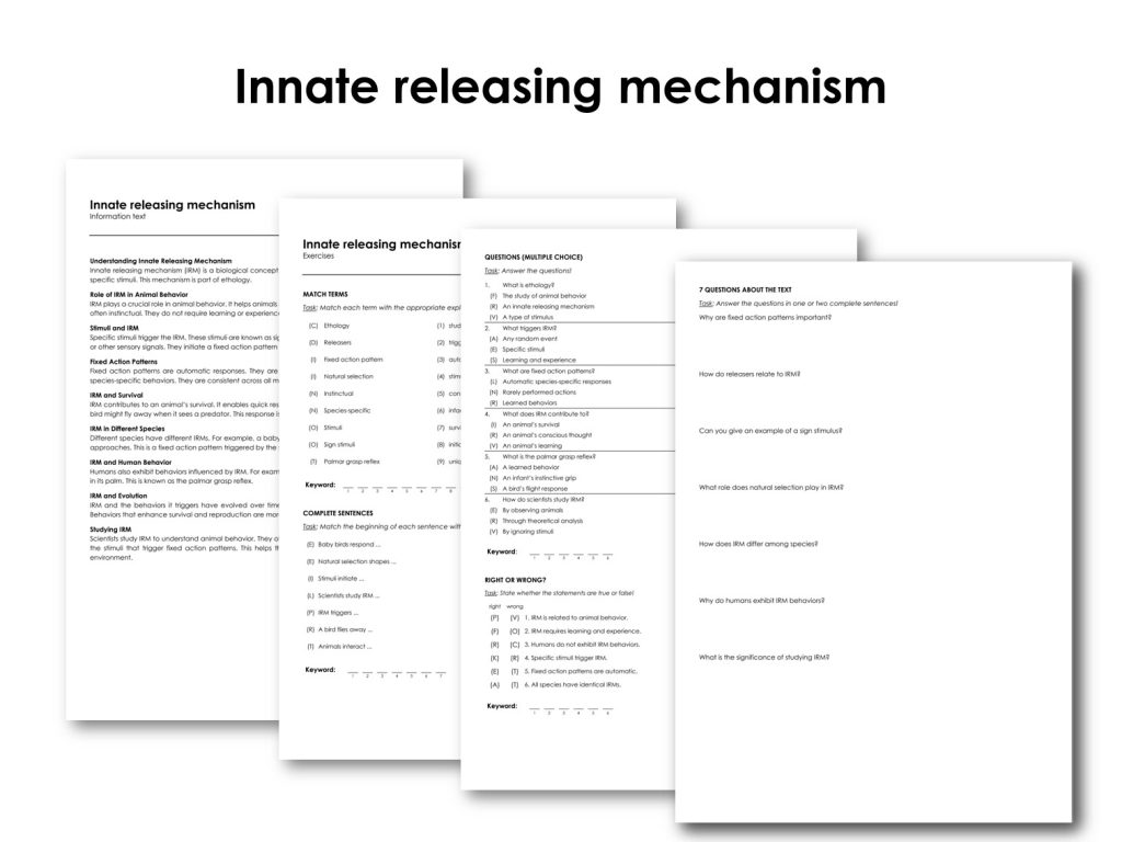 Innate releasing mechanism | Made By Teachers