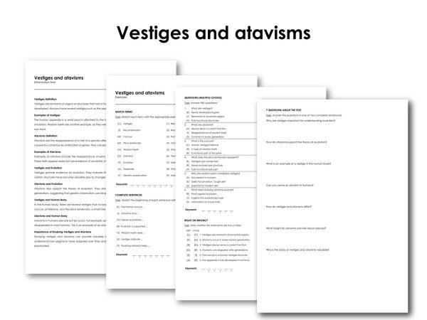 Vestiges and atavisms | Made By Teachers