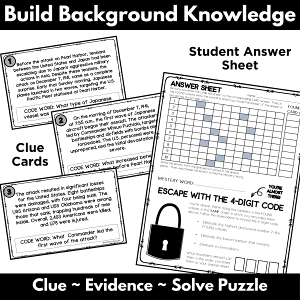 Pearl Harbor Scavenger Hunt | Made By Teachers