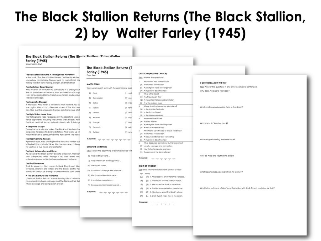 The Black Stallion Returns (The Black Stallion, 2) by Walter Farley ...