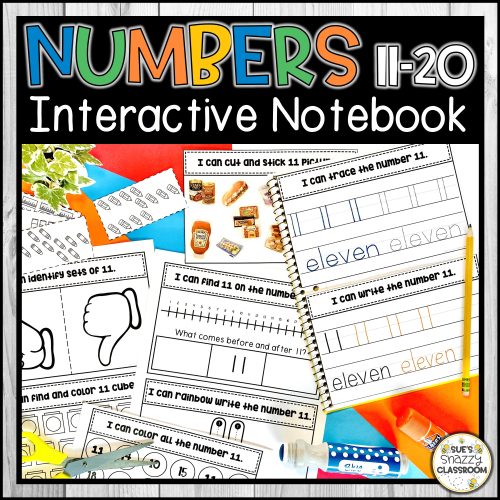 Numbers 11-20 Interactive Notebook - Number Recognition and Formation ...