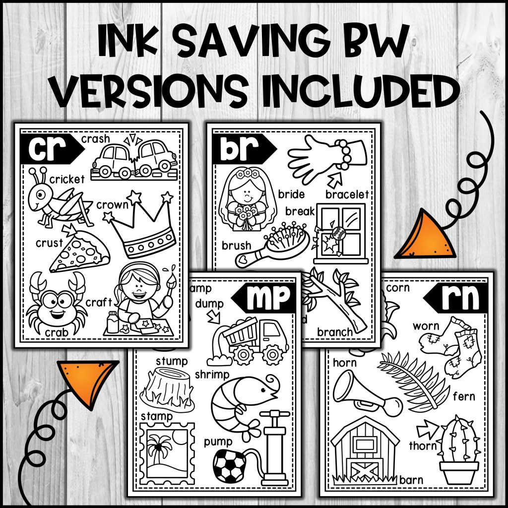 Blends Anchor Chart Posters | Beginning and Ending Blends - Made By ...